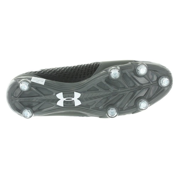 Under Armour | Shoes | Mens Black Grey Nitro Low D Cleats Shoes Medium ...
